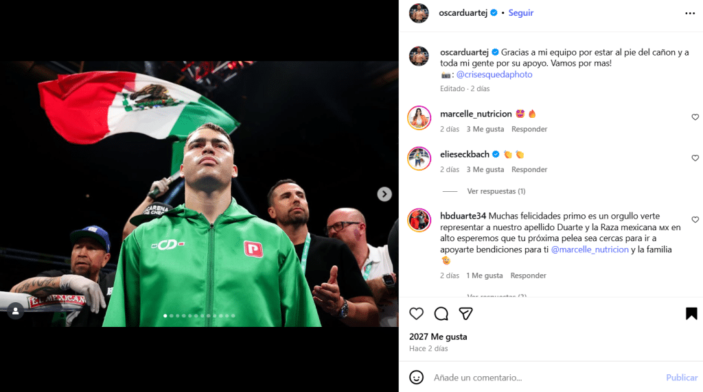 Óscar Duarte listo para enfrentar a Pitbull Cruz: “Quien se atraviese ...
