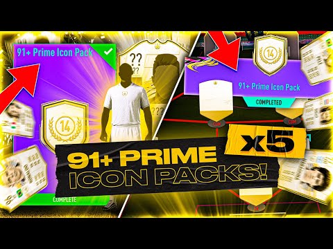 What do you get from 5 guaranteed 91+ prime icon packs?