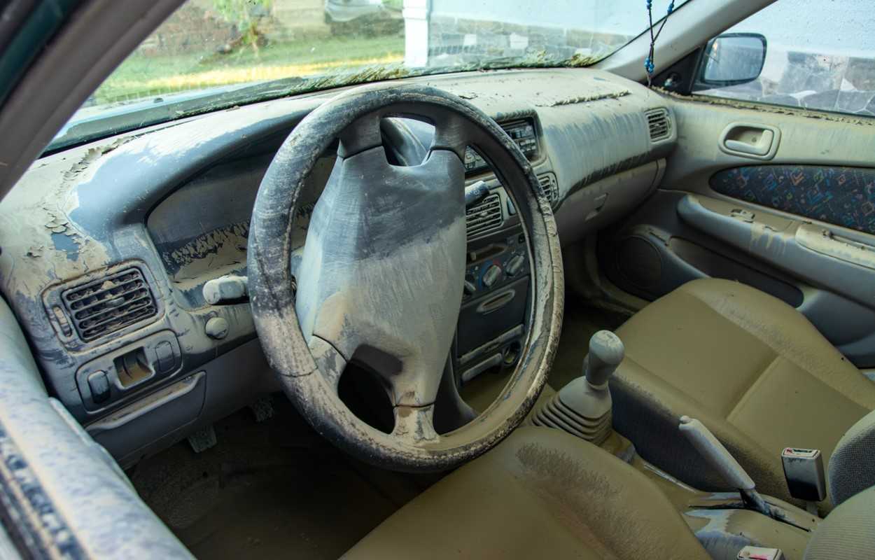 Here's what to check to avoid buying a water-damaged car