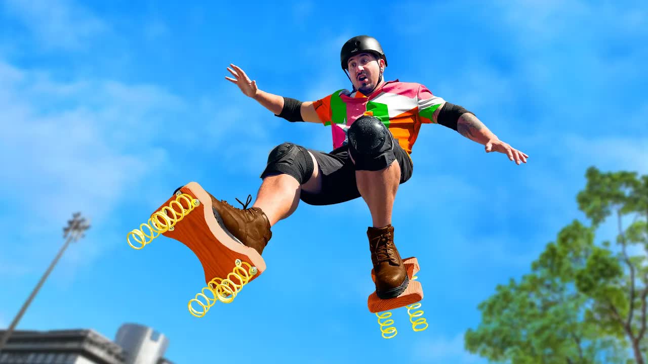 jake carlini: builds super jumping shoes for ultimate frisbee!