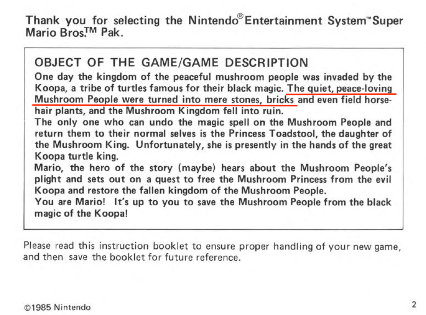 The Mario Misunderstanding: Destroying Blocks ISN'T Murder