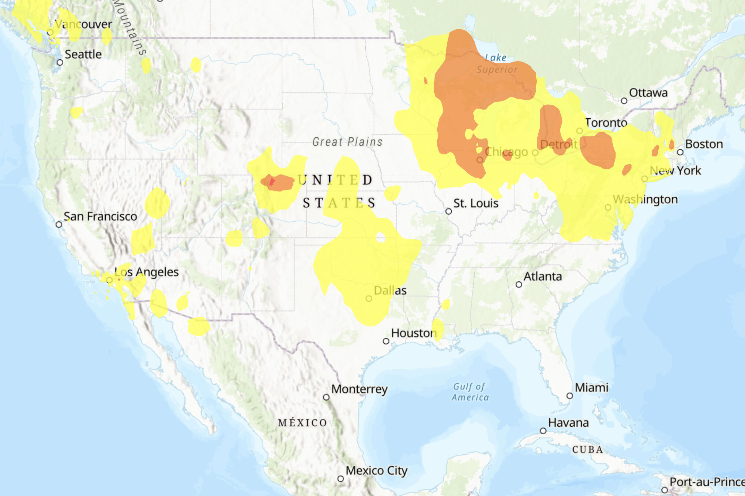 Air quality alerts issued in 10 states as wildfire smoke from Canada ...