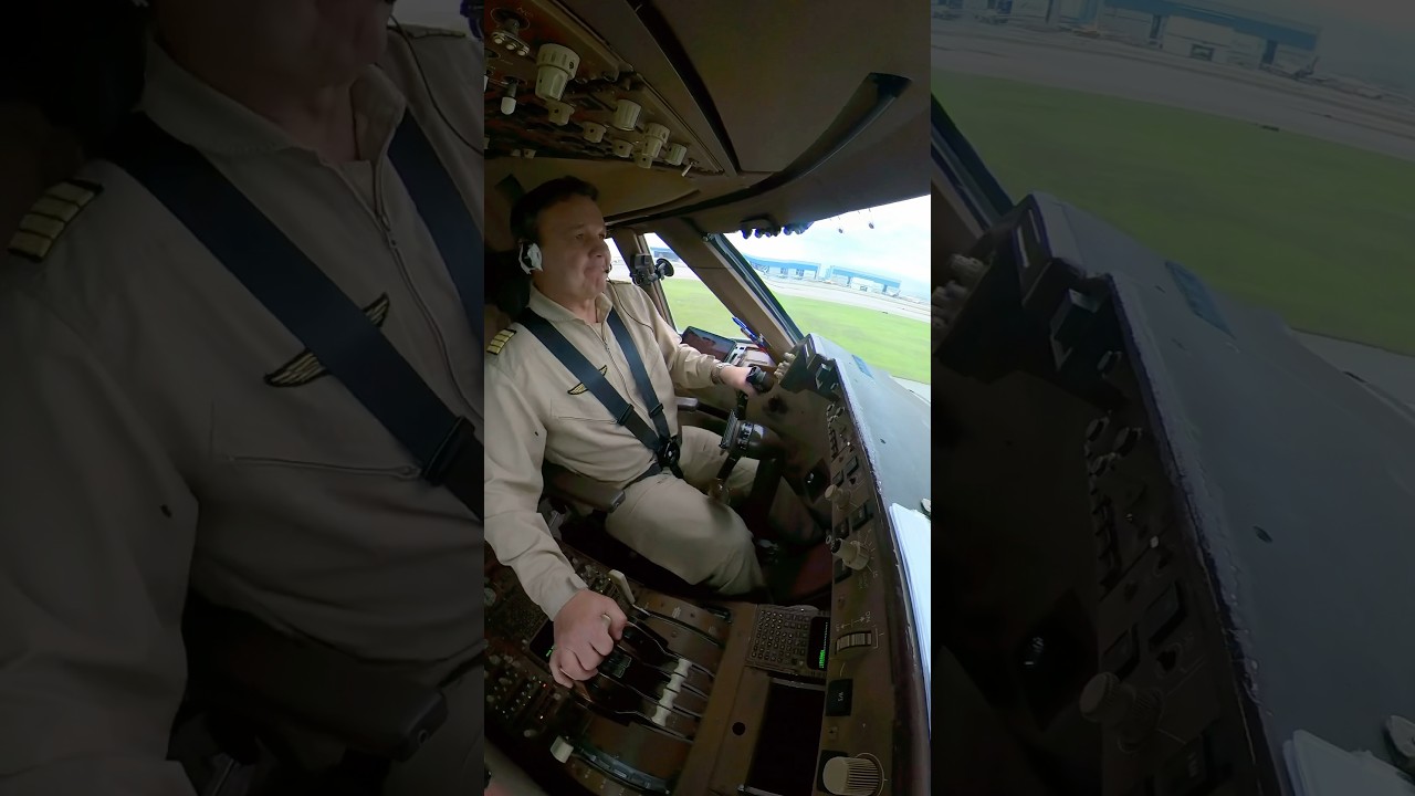 B747 landing with cross and tail wind after typhoon. Check Pilot’s ...