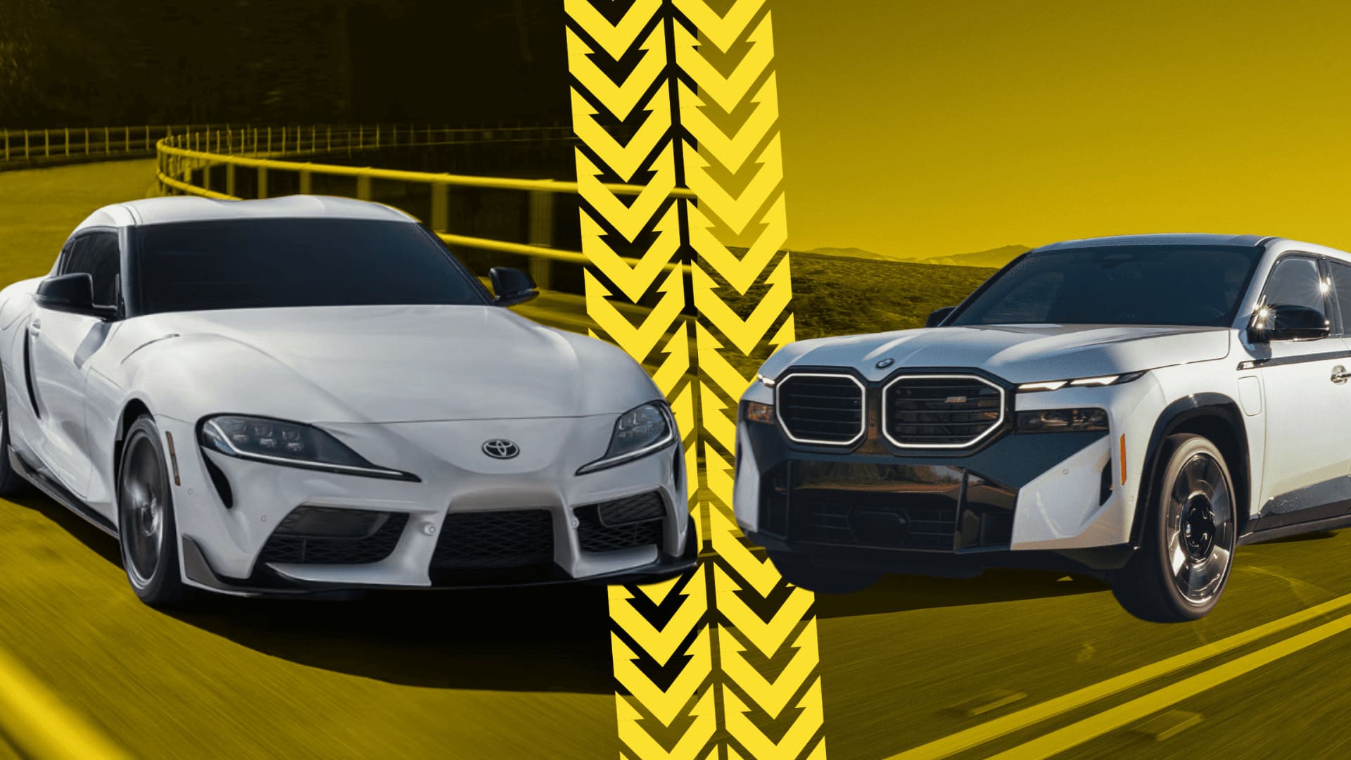 Toyota GR Supra vs BMW XM, lekka legenda spotyka hybrydową bestię