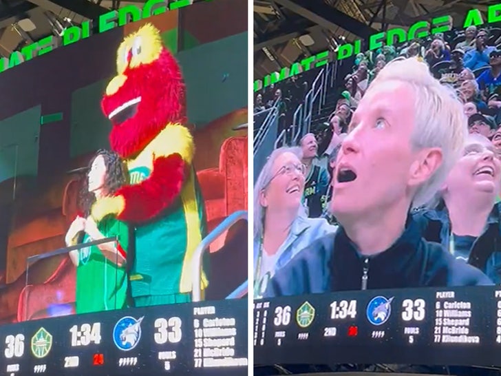 Megan Rapinoe, Sue Bird Recreate Coldplay Scandal W/ WNBA Mascot