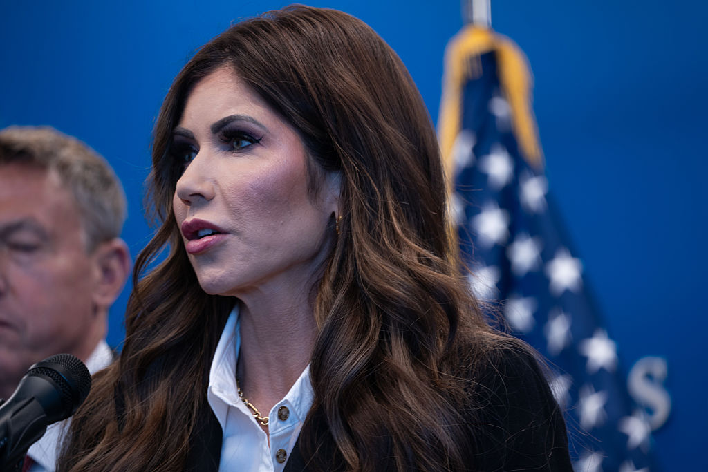 Kristi Noem unveils ICE detention centre coined the ‘Speedway Slammer’