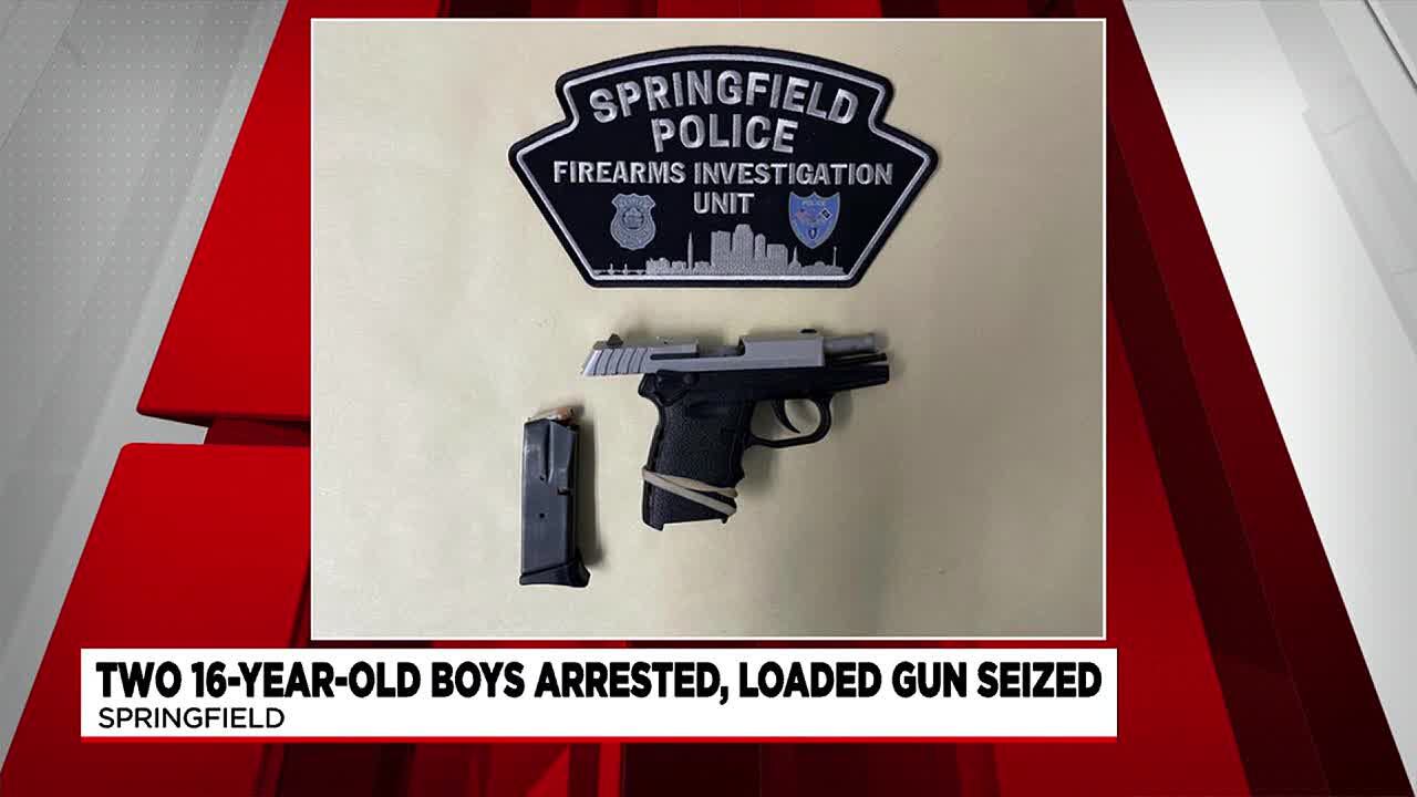 Springfield Police arrest 2 teens, seize loaded gun