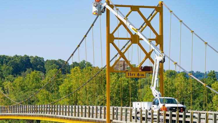 Historic 'Little Golden Gate Bridge' in Arkansas shut down due to ...