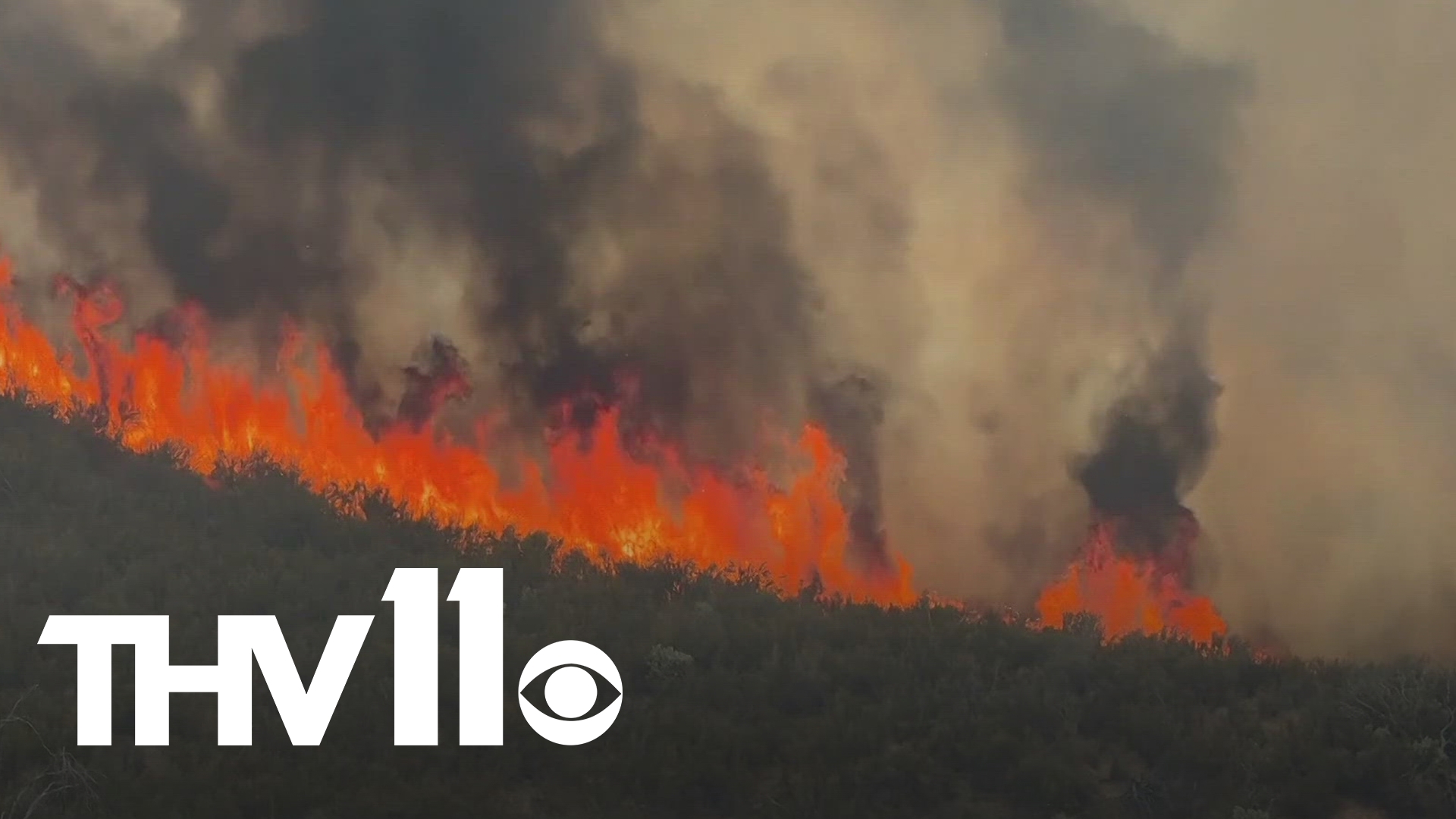Raging wildfires burning on West Coast