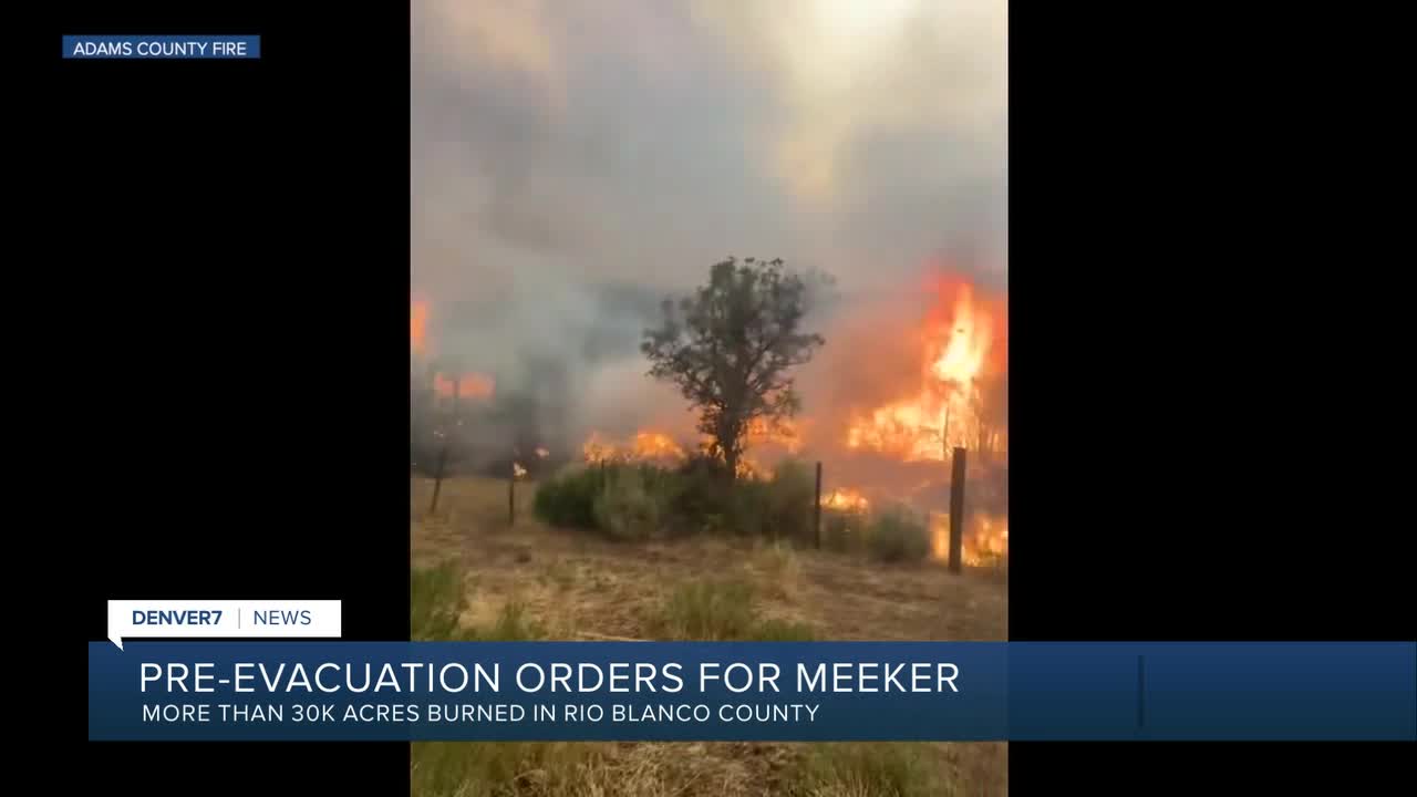 Colorado wildfires: Meeker placed under pre-evacuation notice as Lee ...