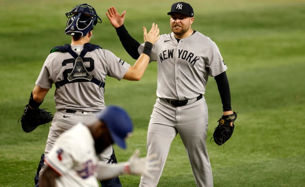Bednar's first save as Yankee secures 3-2 win over Rangers, snaps five ...
