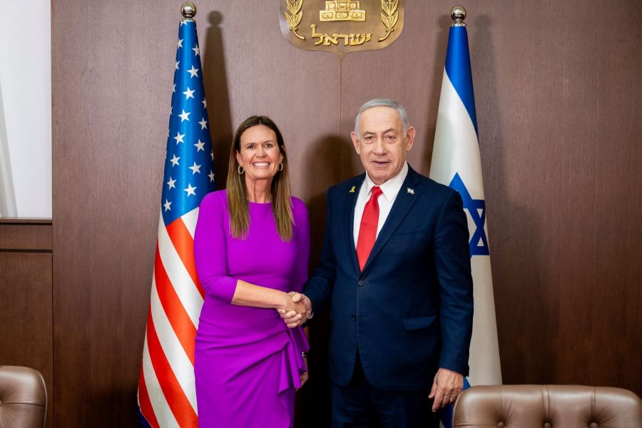 Arkansas Gov. Sarah Huckabee Sanders meets with Israeli Prime Minister ...