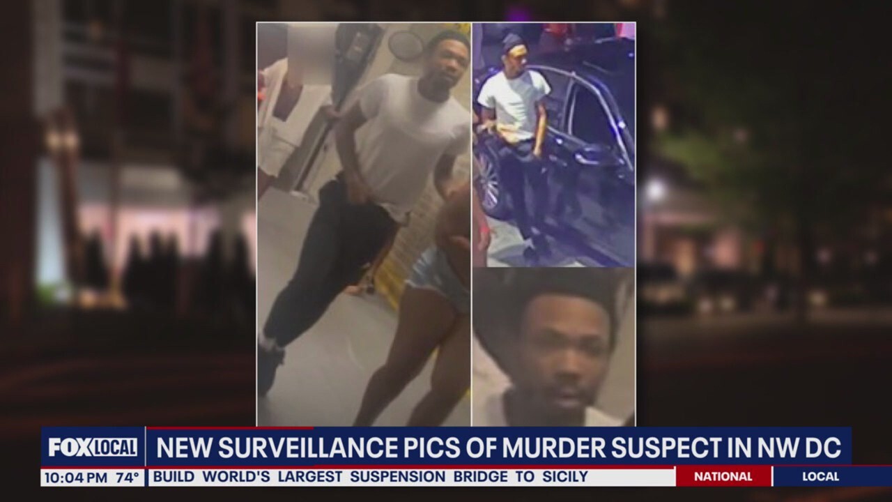 Police release pictures of suspect wanted in NW DC homicide