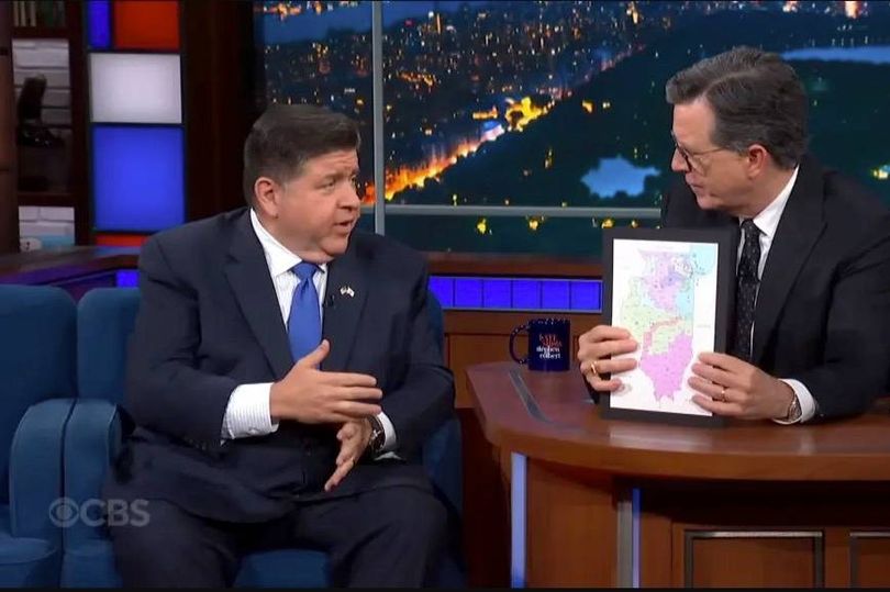 Colbert confronts Democratic governor on 'crazy' gerrymandering in ...