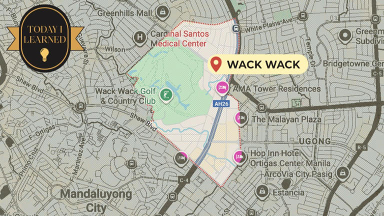Today I Learned: Wack Wack was Once a Part of Quezon City