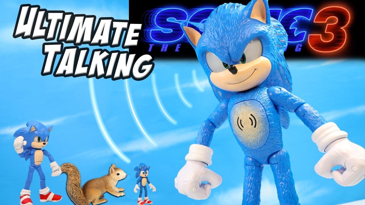 Sonic The Hedgehog 3 Ultimate Talking Giant Figure 30+ Sounds Review!