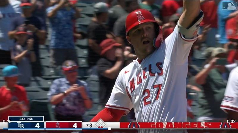 MLB／楚奧特久違單季20轟！達成天使球場200轟、100盜 生涯400轟M2