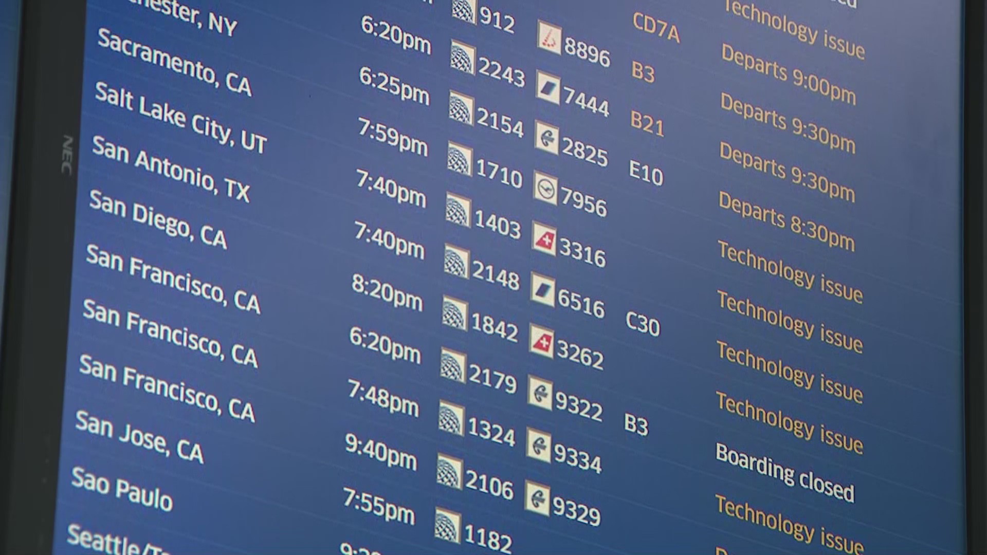 Ground stop issued for United Airlines flights bound for Chicago, other ...