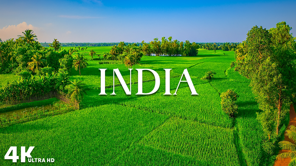 India – Scenic Views with Peaceful Music in 4K