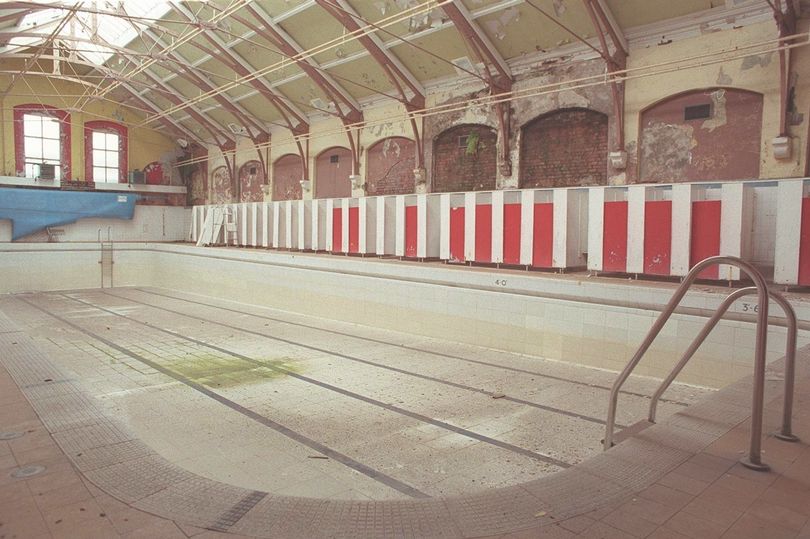 Swimming baths with 'metal hangers' and 'chicken soup in a cup' where ...