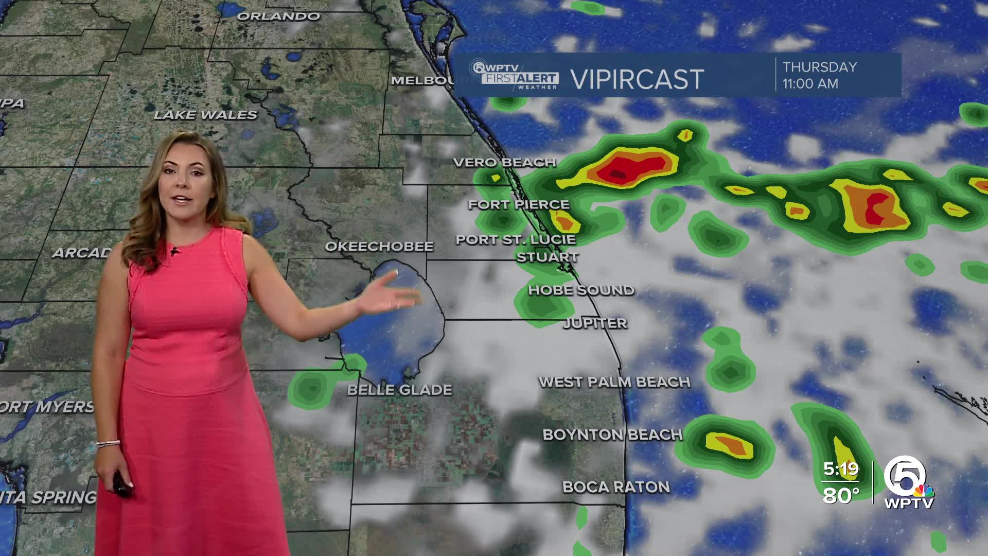 WPTV First Alert Weather forecast, morning of Aug. 7, 2025