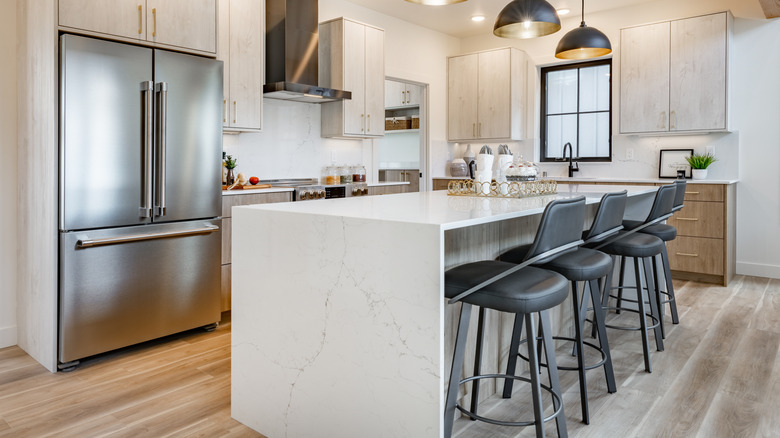 Kitchen Island Skirts Are Trending: Here's How To Make Them Not Look Messy