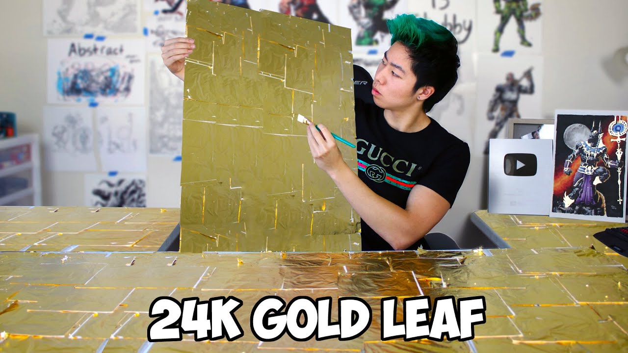 I Made Giant Art Using Gold