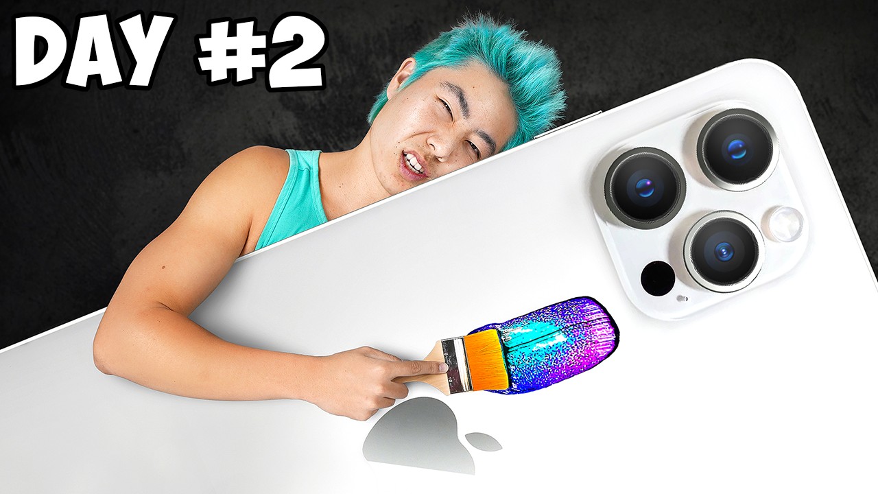 I Spent 50 Hours Customizing the World's Largest iPhone!