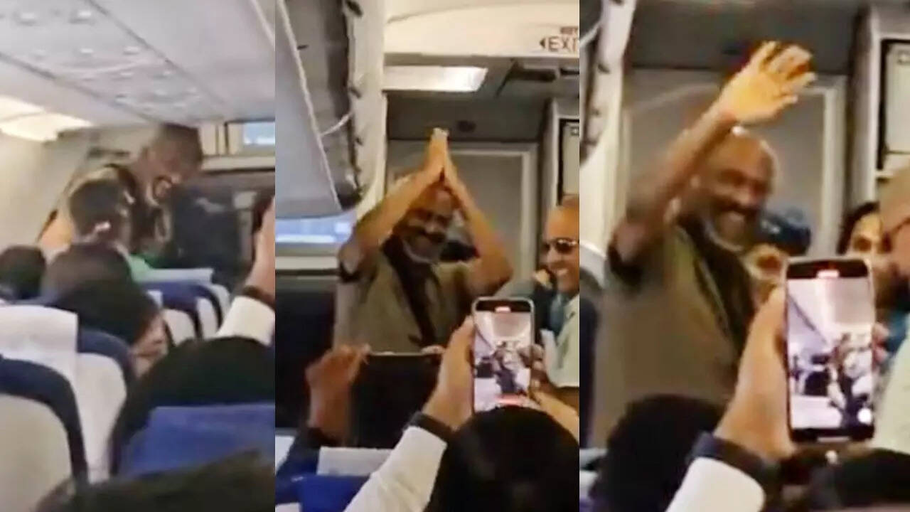 'Coolie' star Rajinikanth’s humble flight moment goes viral; actor's ...