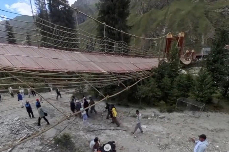 Five dead after suspension bridge collapses at tourist spot