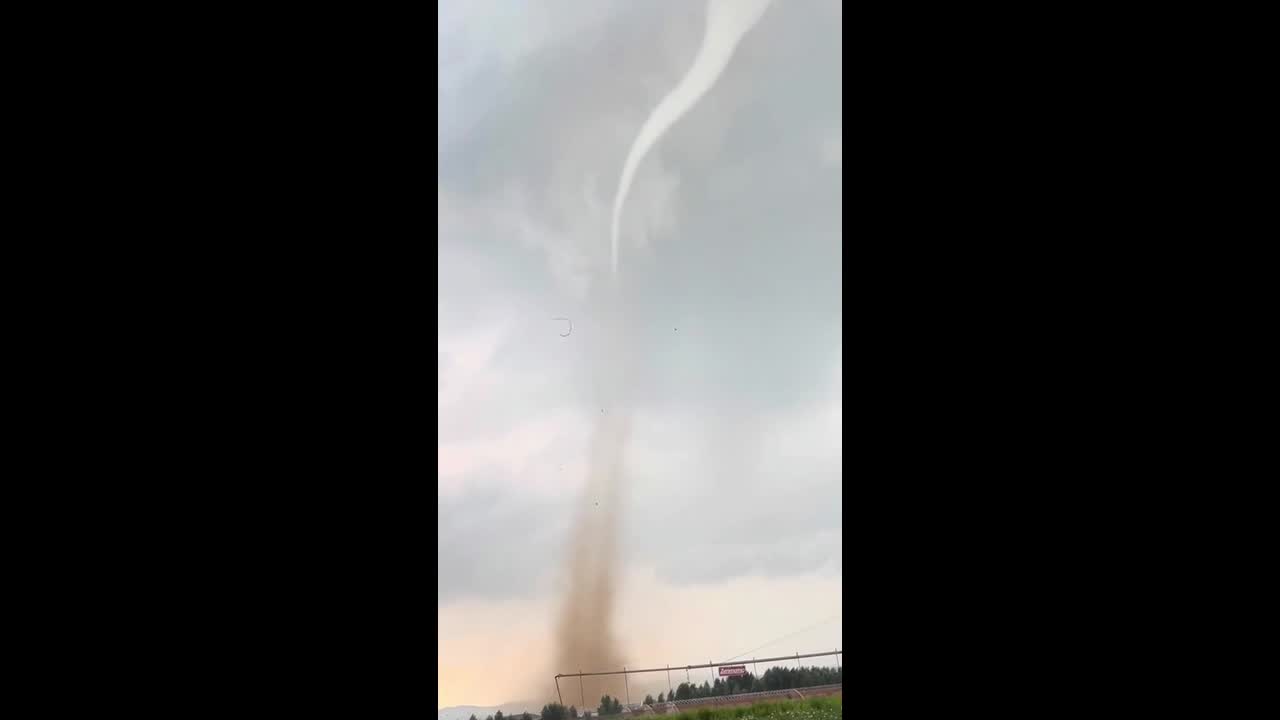 Tornado tears through volcano park in Inner Mongolia
