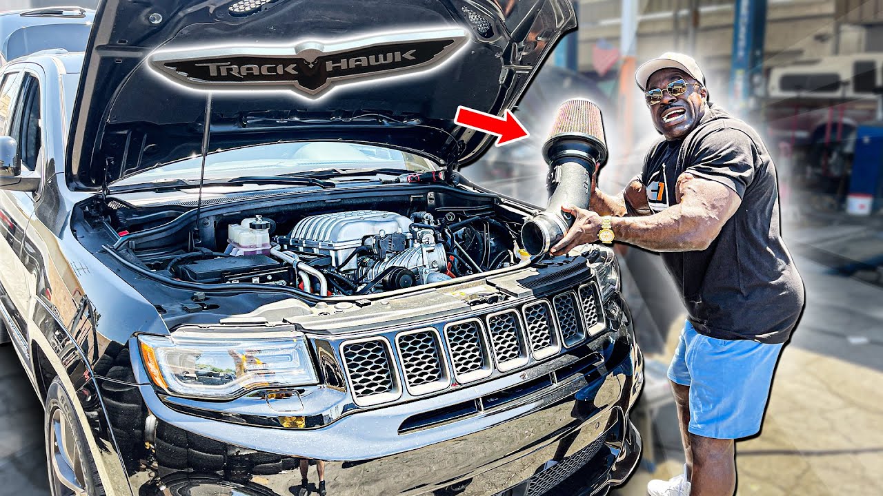TRACKHAWK NEW COLD AIR INTAKE MAKES IT SOUND INSANE
