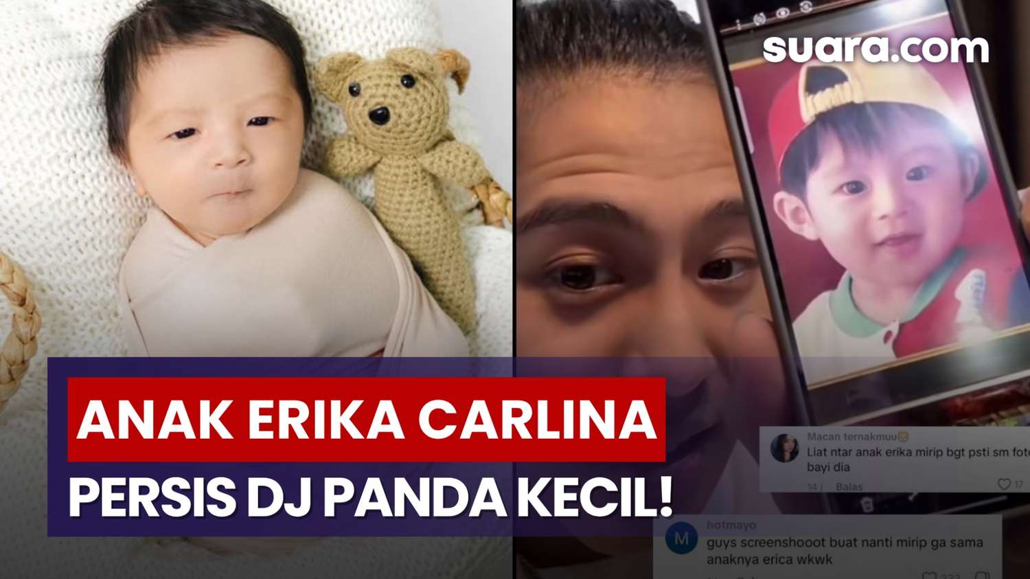 Banyak Dibilang Mirip DJ Bravy, Ini Bukti Wajah Baby Andrew Anak Erika ...