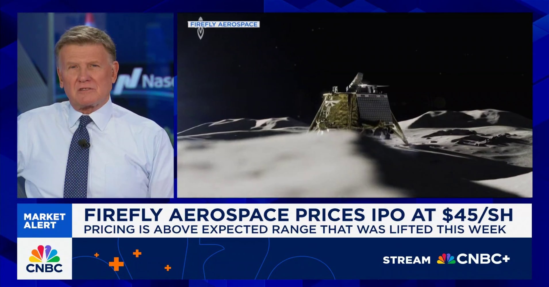 Firefly Aerospace prices shares at $45, above the expected range