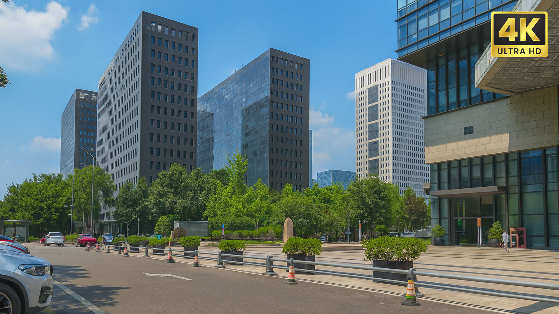 Pedestrian-friendly urban area – Chengdu, China 4K