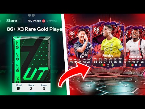 I opened 35 x level 40 86+ x 3 packs in EAFC 24!