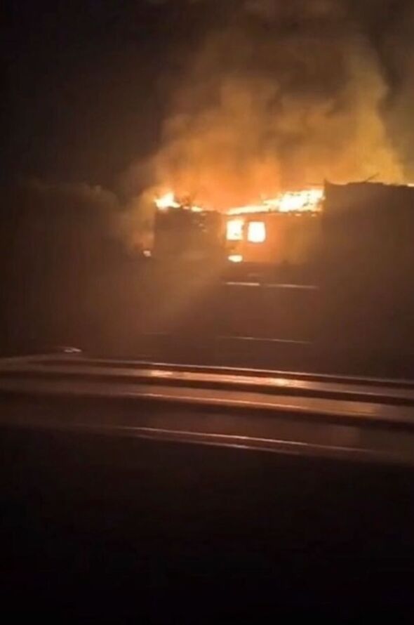 Putin rocked as massive fire spotted after another explosion at Russian ...
