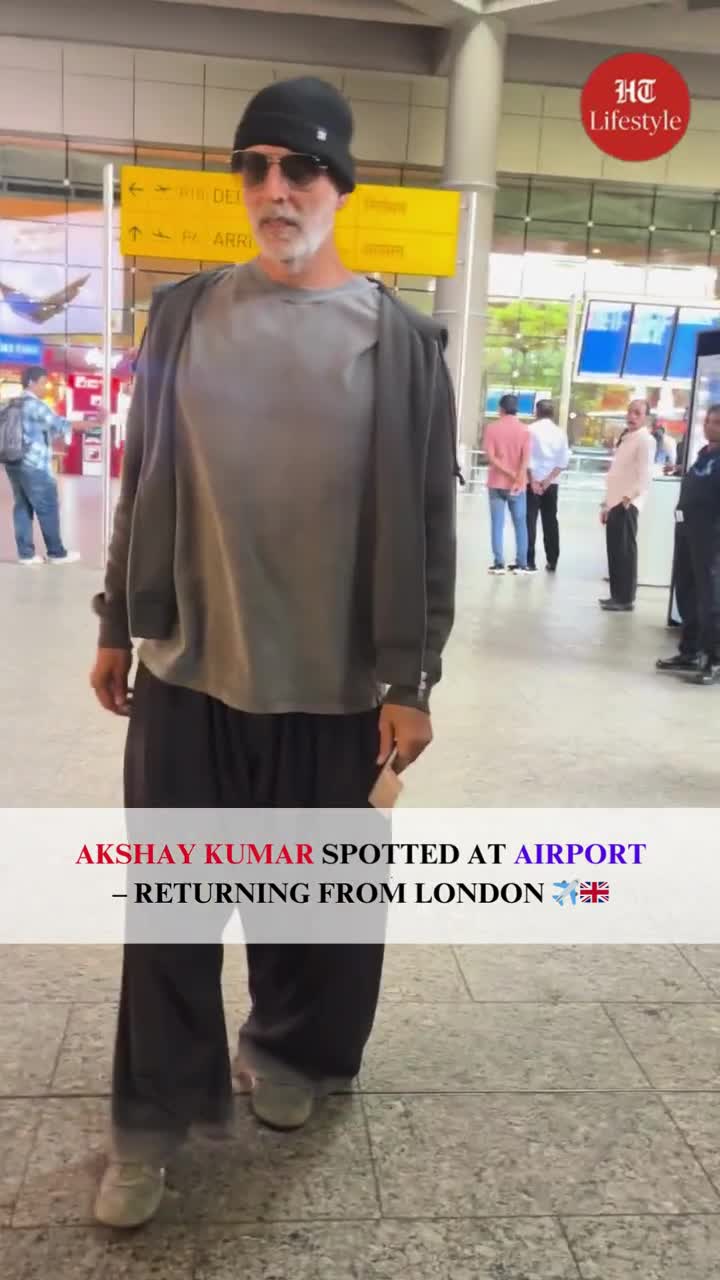 Akshay Kumar spotted at airport returning from London