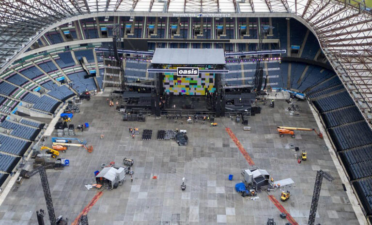 Murrayfield Stadium prepares for Oasis gigs as fans spend hundreds on ...