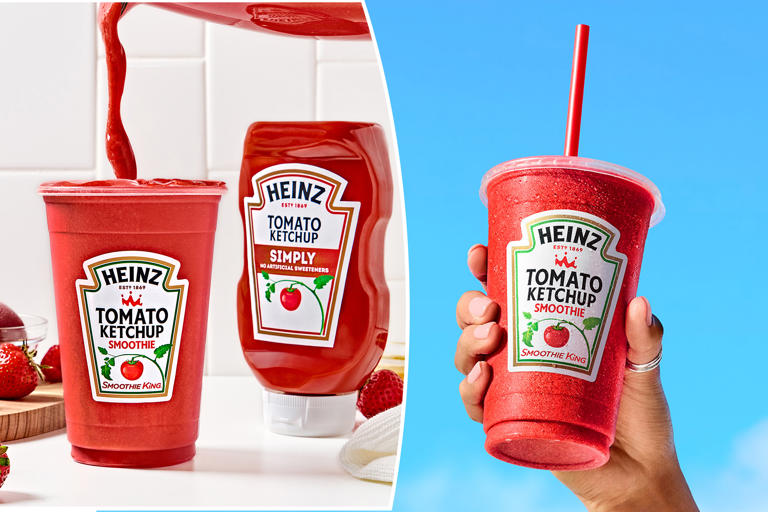Heinz and Smoothie King unveil bizarre ketchup smoothie — and are hit ...