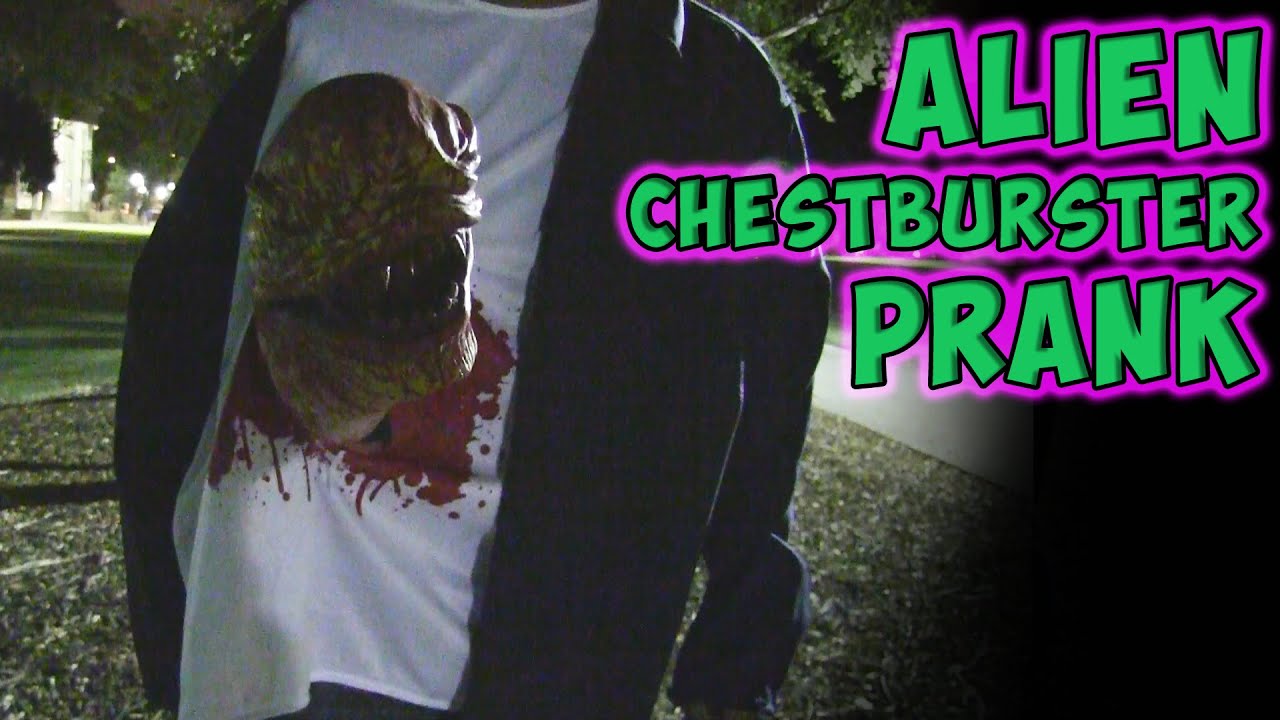 An alien chestburster moment that terrifies viewers
