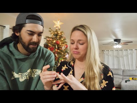 Wife surprised with upgraded engagement ring outdoors