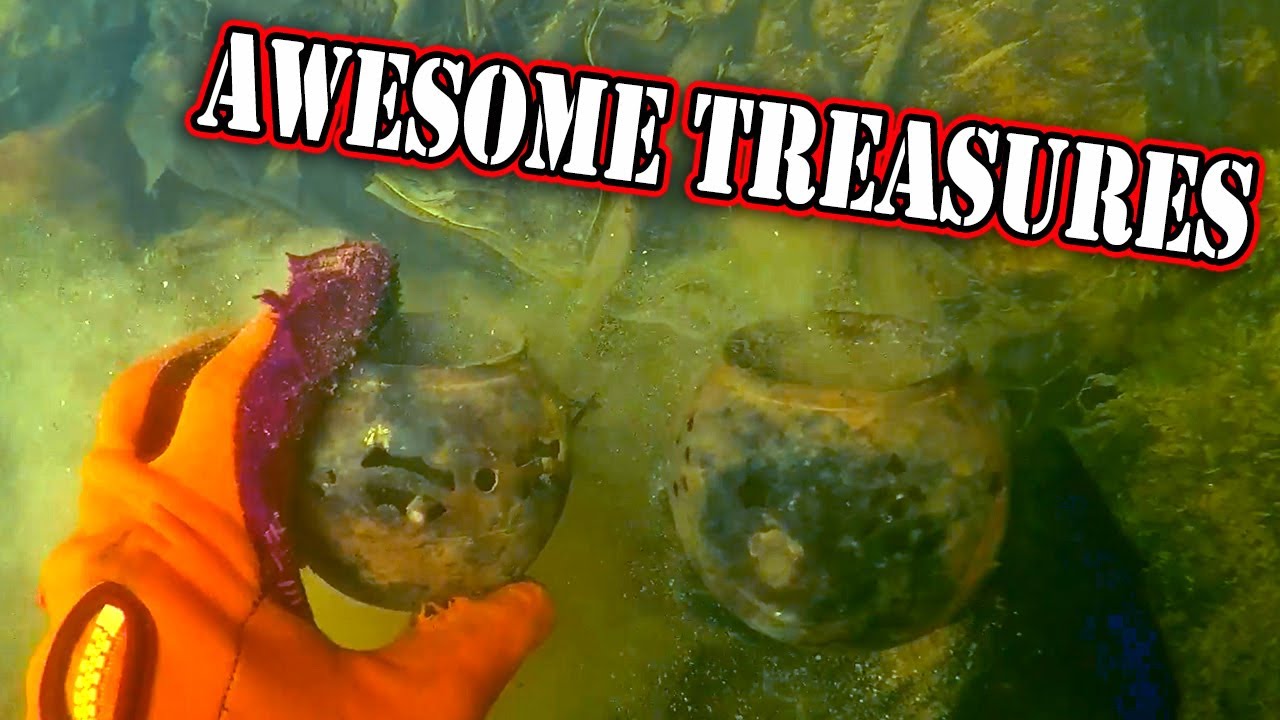 You Never Know What You'll Find Scuba Diving Looking For Treasures!