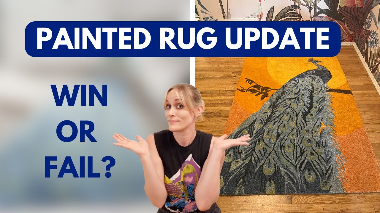 I finally updated my painted rug and here’s what happened