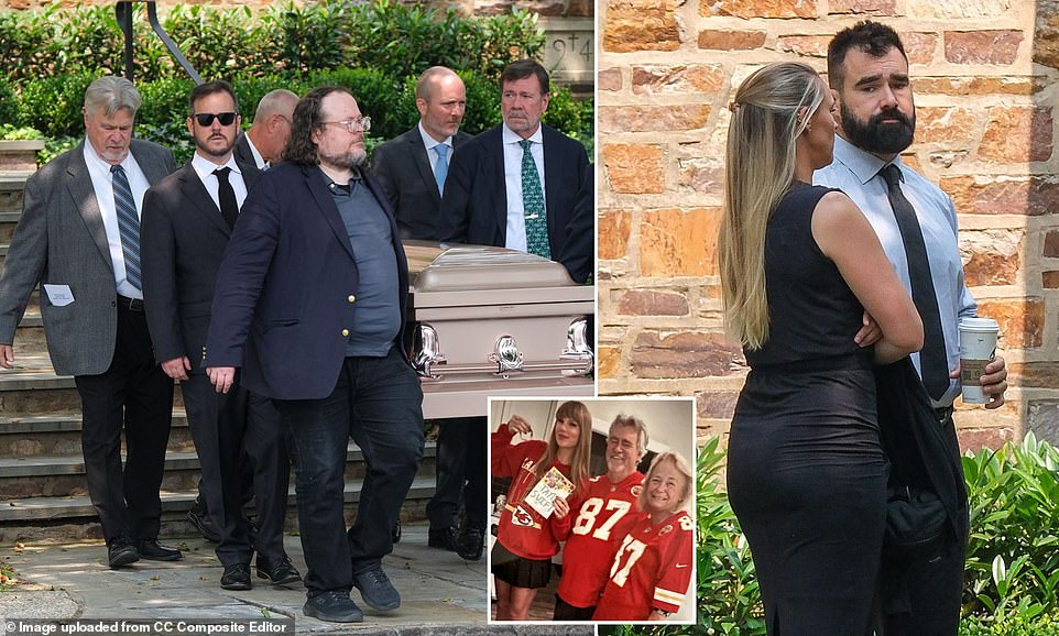 Jason and Kylie Kelce attend funeral of dad Ed's girlfriend