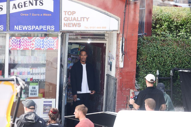 Virgil van Dijk spotted filming on Lark Lane