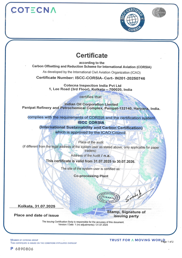 First for India: IOC Panipat refinery certified to produce sustainable ...