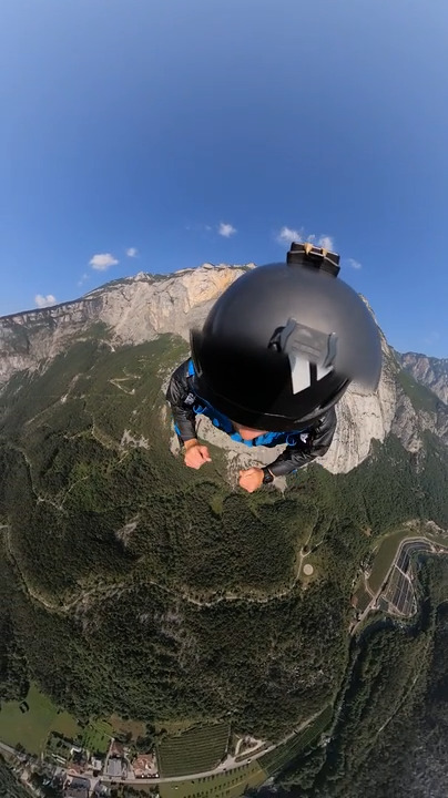 Man Attempts Wingsuit Base Jump
