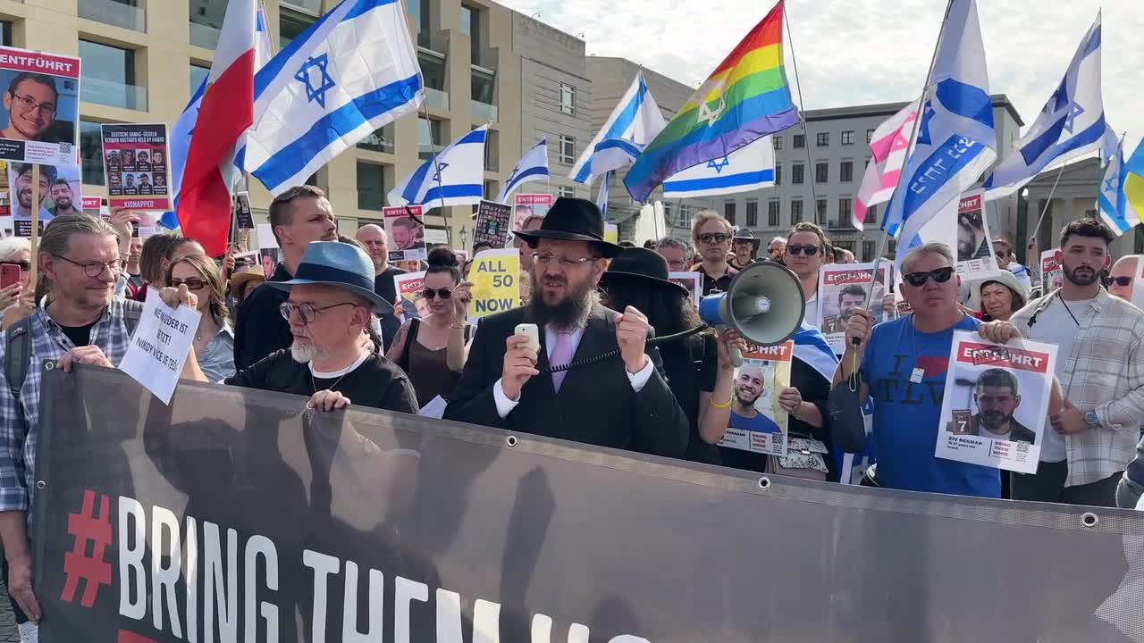 Germany: Pro-Israel Protesters Rally in Berlin