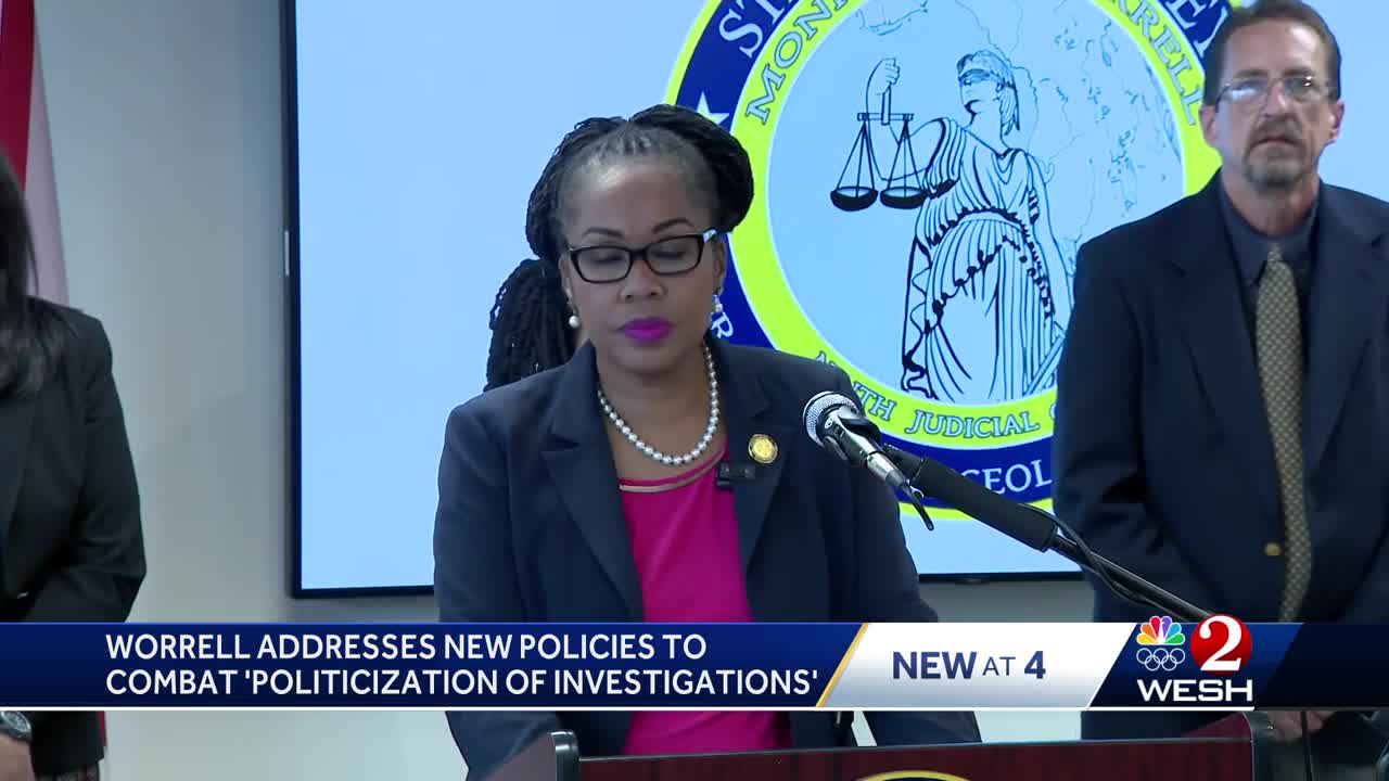 State Attorney Monique Worrell announcing policies to combat ...